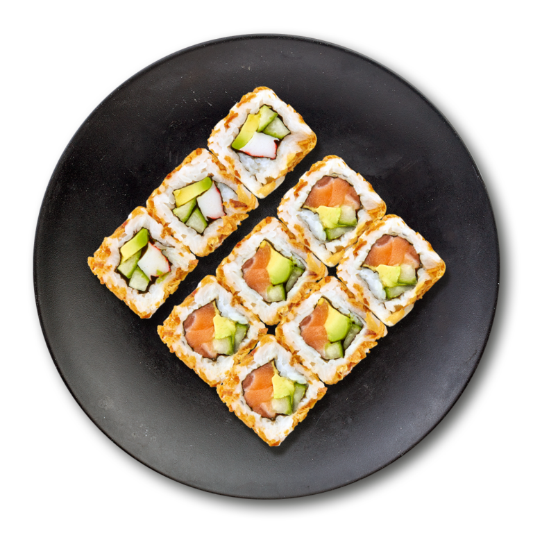 California saumon surimi aux oignons frits - Sushi Gourmet
