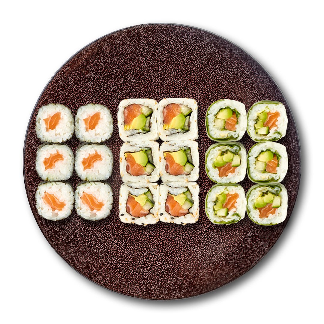 California saumon et maki mixte - Sushi Gourmet
